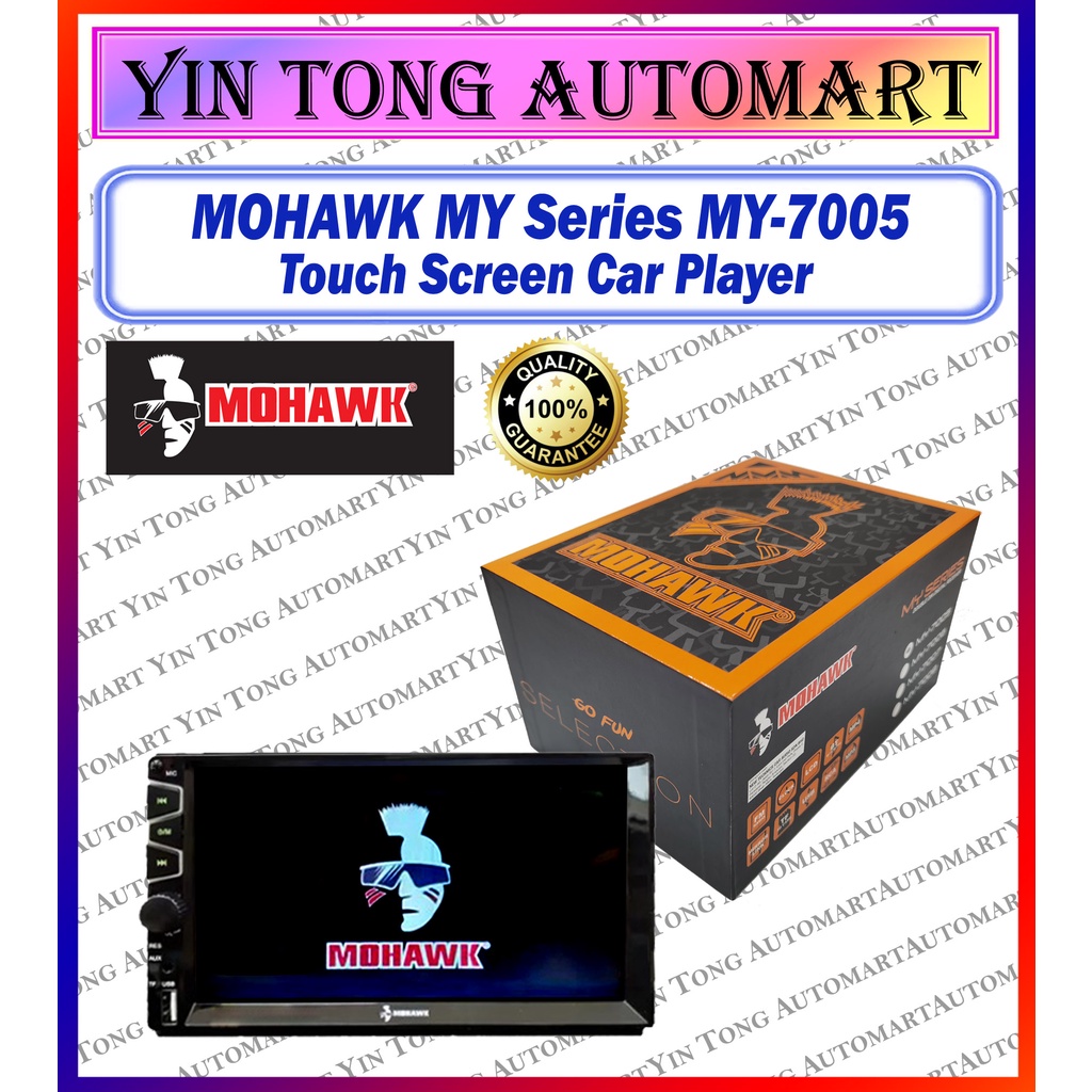 Mohawk Touch Screen Car Player MY Series MY-7005 Double Din Digital ...