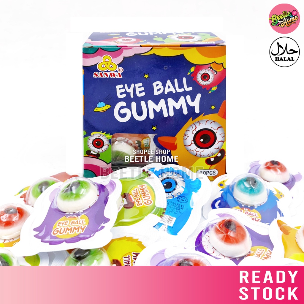 【Borong】 Sanwa Eye Ball Gummy / Gula-Gula Mata 30pcs | Shopee Malaysia