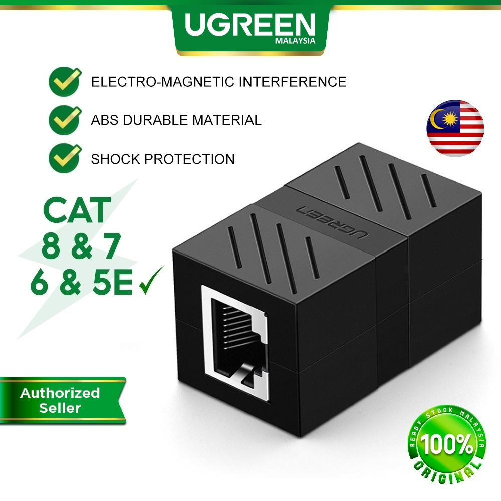 UGREEN 1 Pack RJ45 In Line Coupler Cat8 Cat7 Cat6 Cat5e Ethernet Cable ...