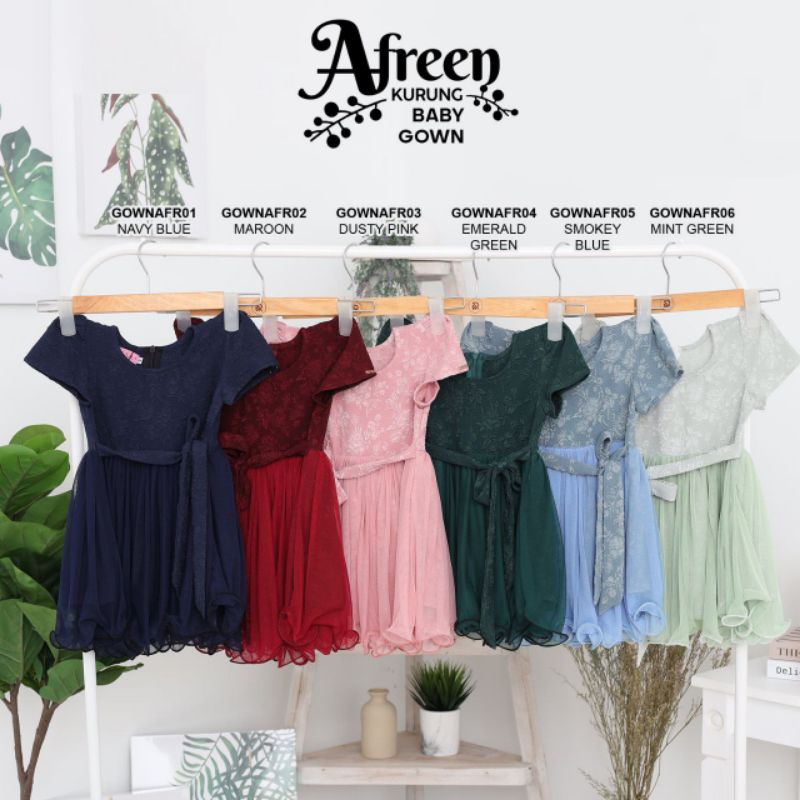 Baju Raya Baby Girl (Baby Gown Jacquard Fabric with Soft Net) | Shopee ...