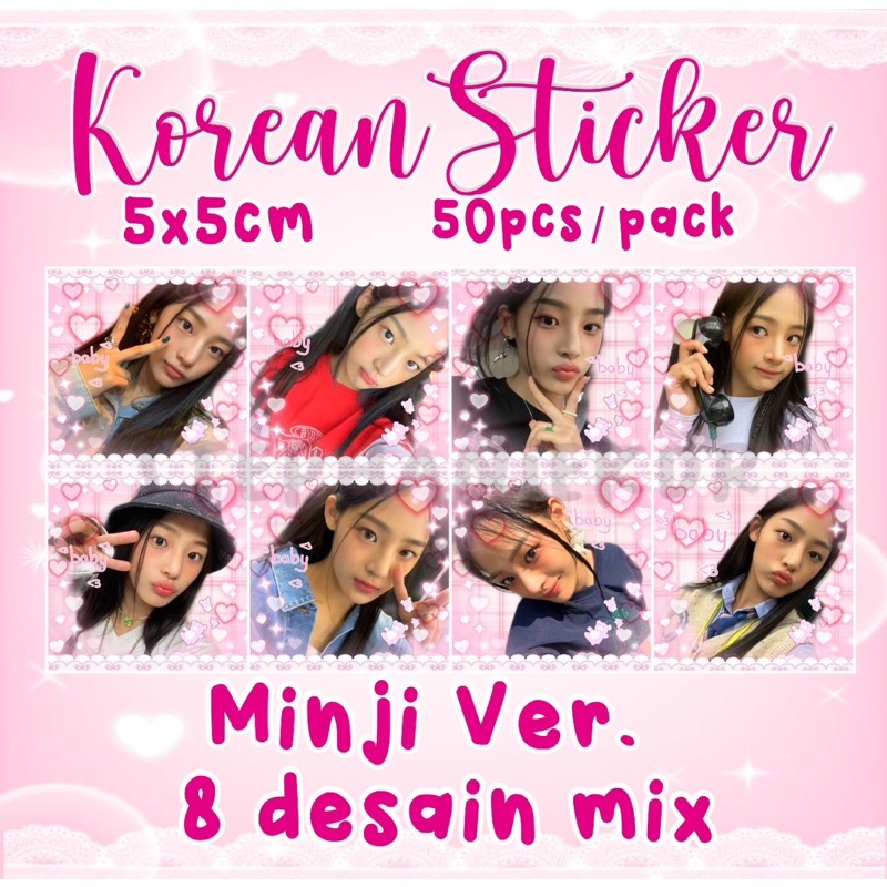 Vol 4] NEW JEANS STICKER DECO PINK CORE KOREAN KPOP MAILS ALA SELLKOR ...