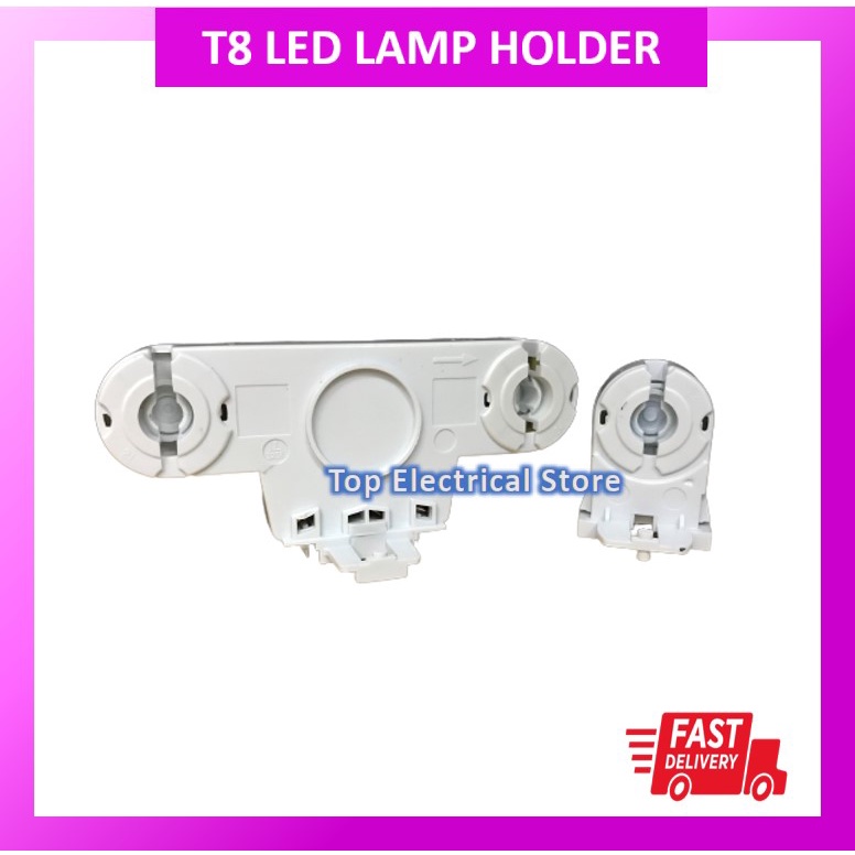 T8 LED LAMP HOLDER FLUORESCENT TUBE (SINGLE/DOUBLE) | Shopee Malaysia