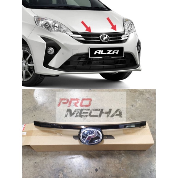 ORIGINAL PERODUA ALZA 2018 D53L FRONT GRILLE WITH LOGO. DEPAN SALONG ...