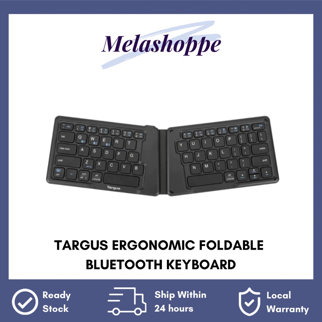 Targus Ergonomic Foldable Bluetooth Antimicrobial Keyboard | Shopee ...