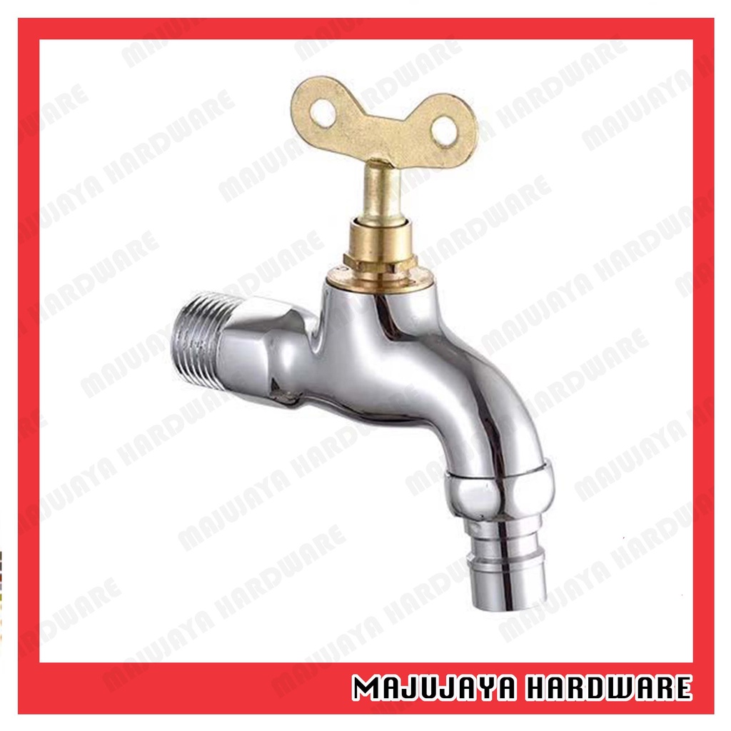 Outdoor Anti-Theft Key Bathroom Wash Machine Faucet Water Tap Zinc ...