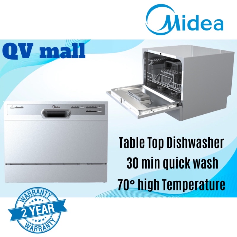 MIDEA TABLE DISHWASHER WQP6-3607 | Shopee Malaysia