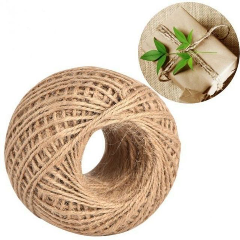 Tali guni 1 meter panjang | Natural hemp rope | Jute rope craft for ...