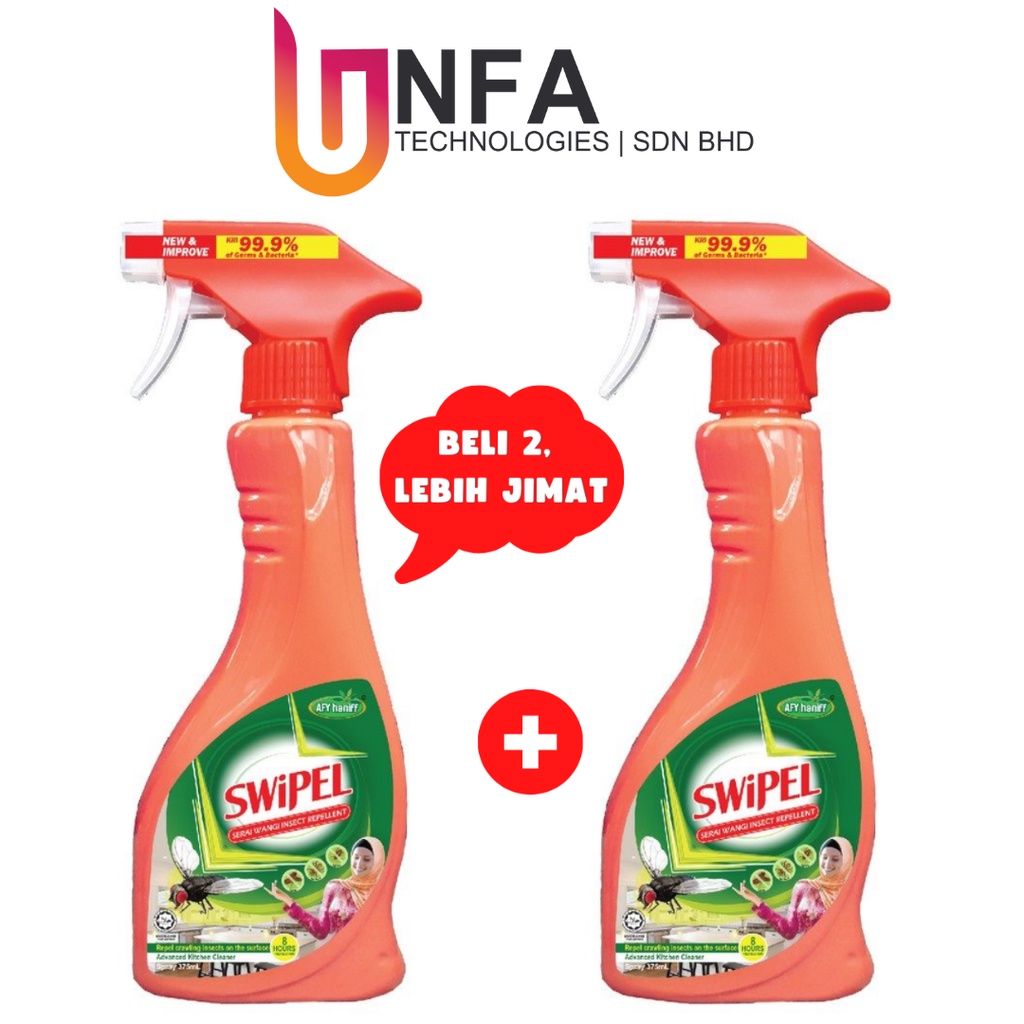 [SUPER DEAL] SWiPEL CLEAN & REPEL AFY HANIFF SERAI WANGI SPRAYER (375ml ...