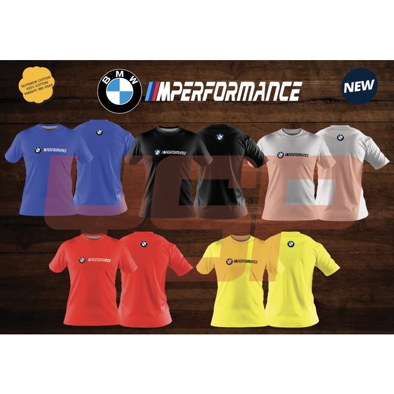T Shirt Round Neck BMW M Sport M Performance M3 M4 M5 X4 X5 X6 ...