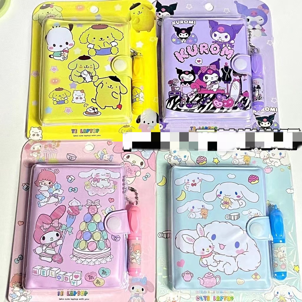 Kawaii Sanrio Mini Notebooks Set With Pen Students School Supplies ...