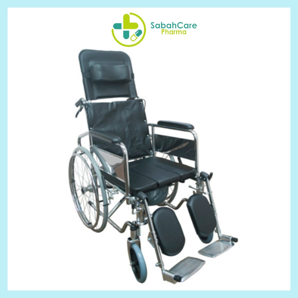 SABAHCARE HOSPITECH WHEELCHAIR HIGH BACK RECLINER 1'S N5513A | Shopee ...