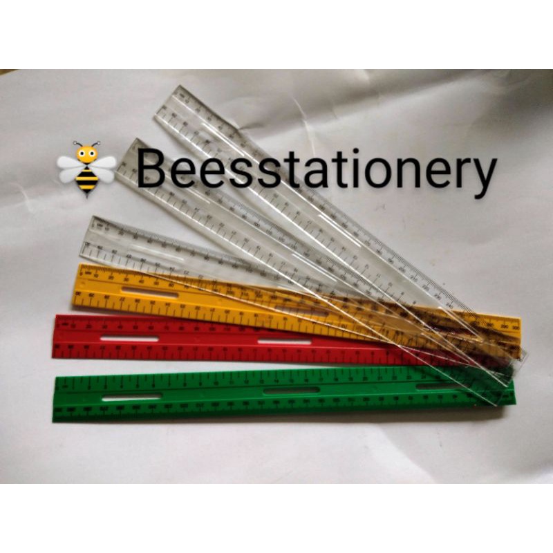30cm plastic ruler(transparent /colour) | Shopee Malaysia