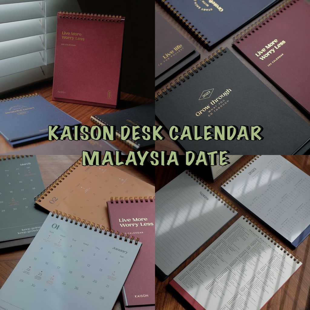 KAISON Calendar No.4 / Motivational Quote Table Desk Calendar 2023 ...