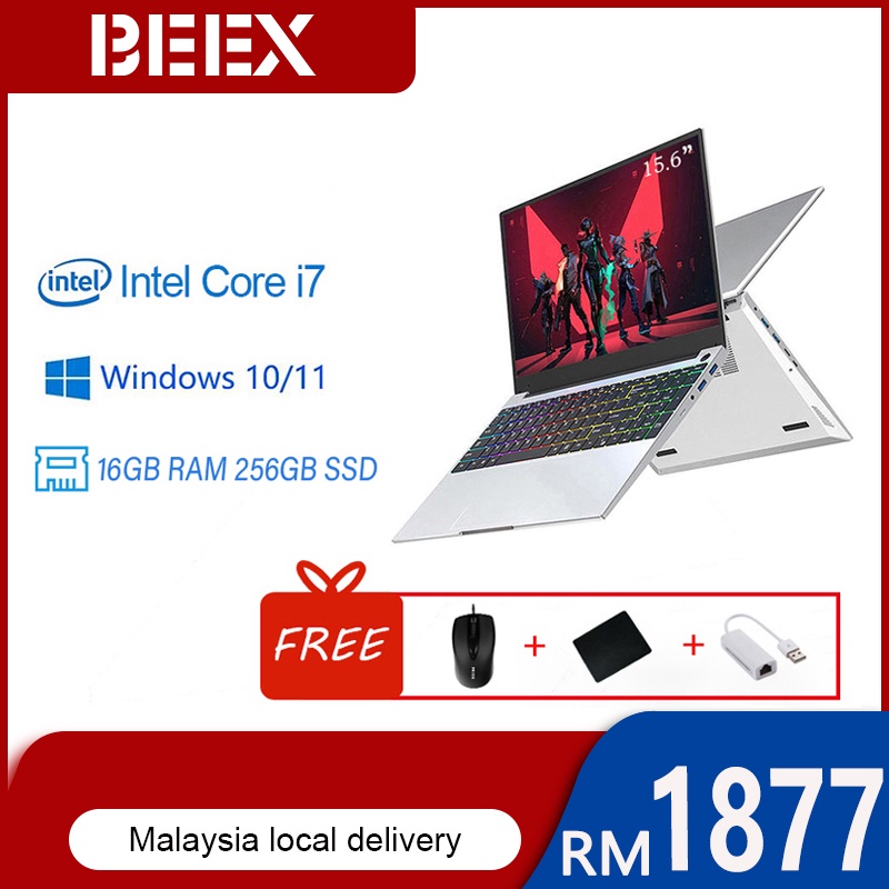 BEEX i7 Gaming Laptop 8GB 16GB RAM Laptop 15.6" Intel Core i7 Laptop ...