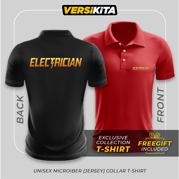 !!!BEST PRICE!!! ELECTRICIAN Jersey Collar Short Sleeves T-Shirt / XS ...