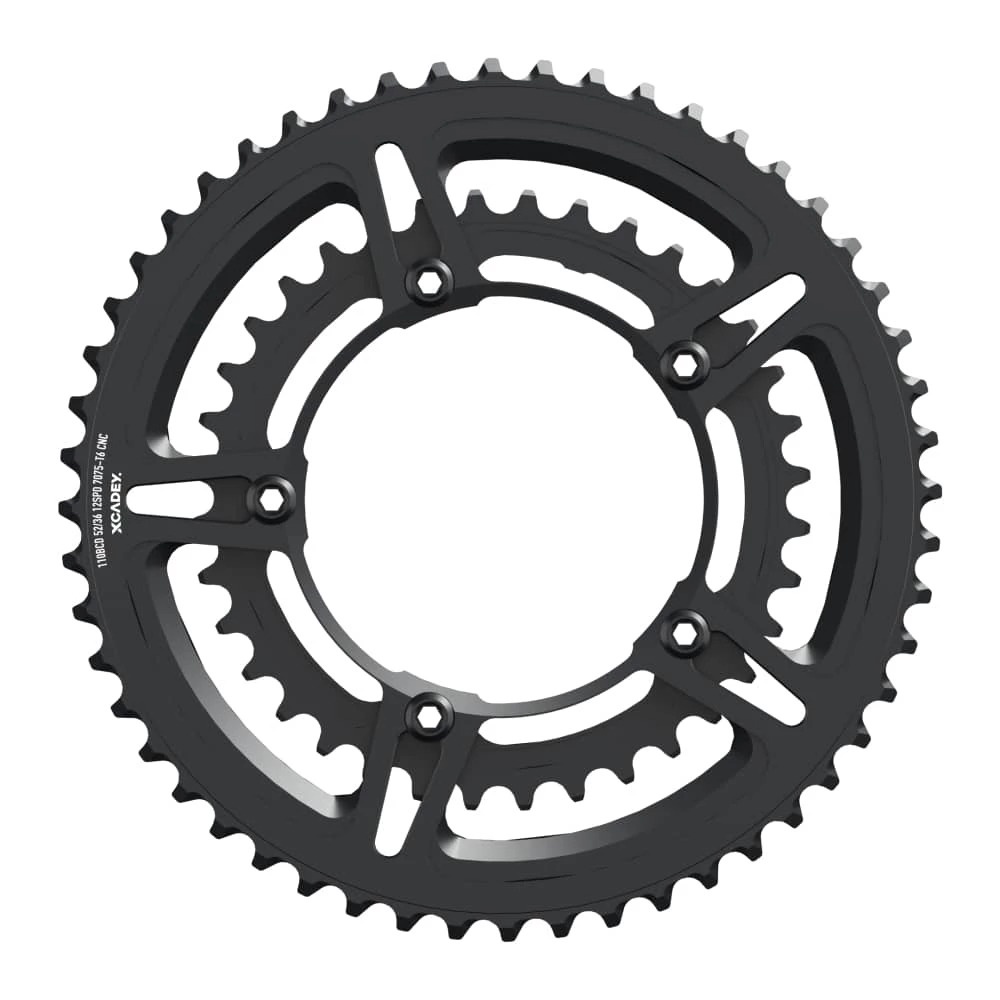 Chain Ring XCADEY Bicycle Double Chainring 110bcd 4-Bolt 11-Speed Road ...