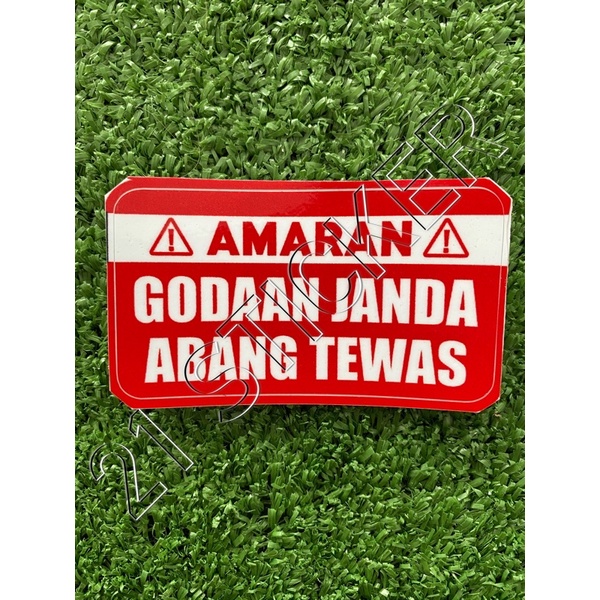 STICKER FANCY AMARAN / WARNING BIASA/CHROME ( READY STOCK ) | Shopee ...