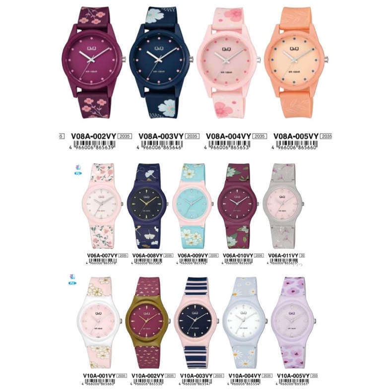 Q&Q Japan by Citizen Unisex Resin Analogue Watch V08A / V10A / V06A | Shopee Malaysia