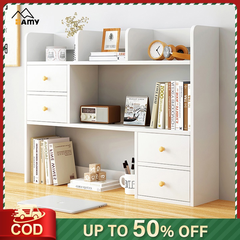 AMY Desktop Storage Rack Shelf Desktop Space Saving shelf Office Table ...