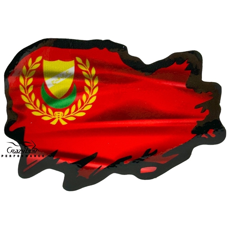 STICKER MOTOR FLAG BENDERA NEGERI VIETNAM MALAYSIA SELANGOR PERAK ...