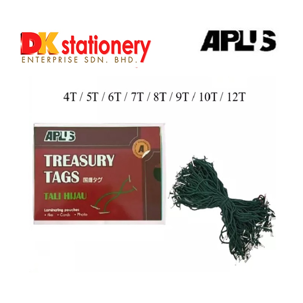 APLUS TREASURY TAGS / TALI HIJAU ( AVAILABLE 8 LENGTH SIZES ) | Shopee ...