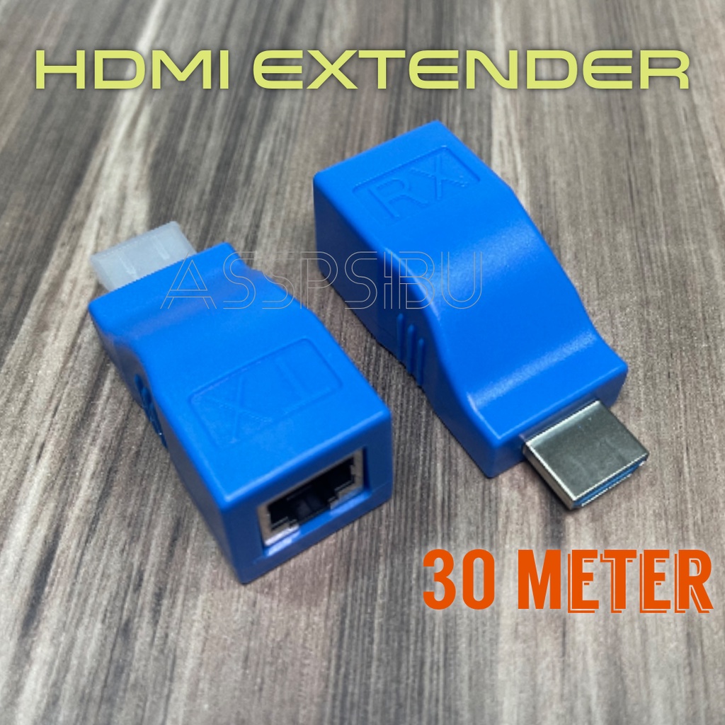 HDMI Extender 30 Meters RJ45 Amplification Transmitter Over Single ...