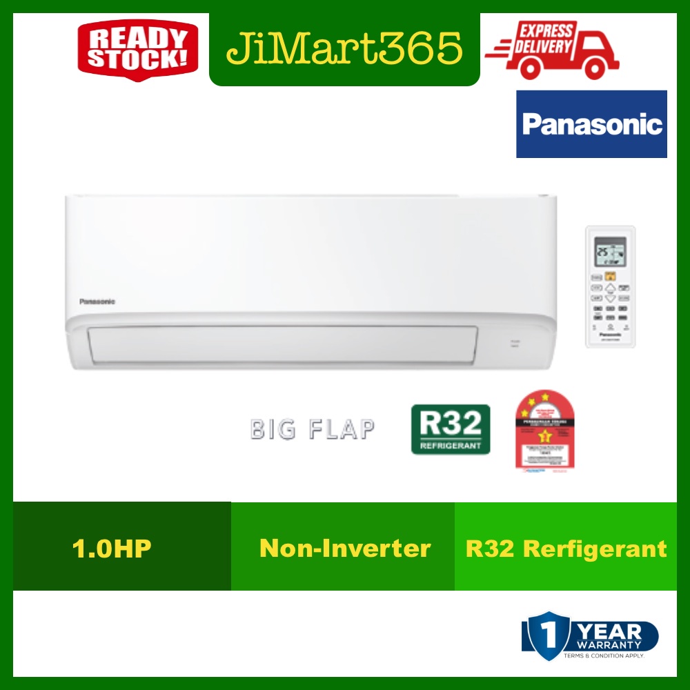 [Installation] Panasonic 1.0HP R32 Non-Inverter Wall Mounted Air ...