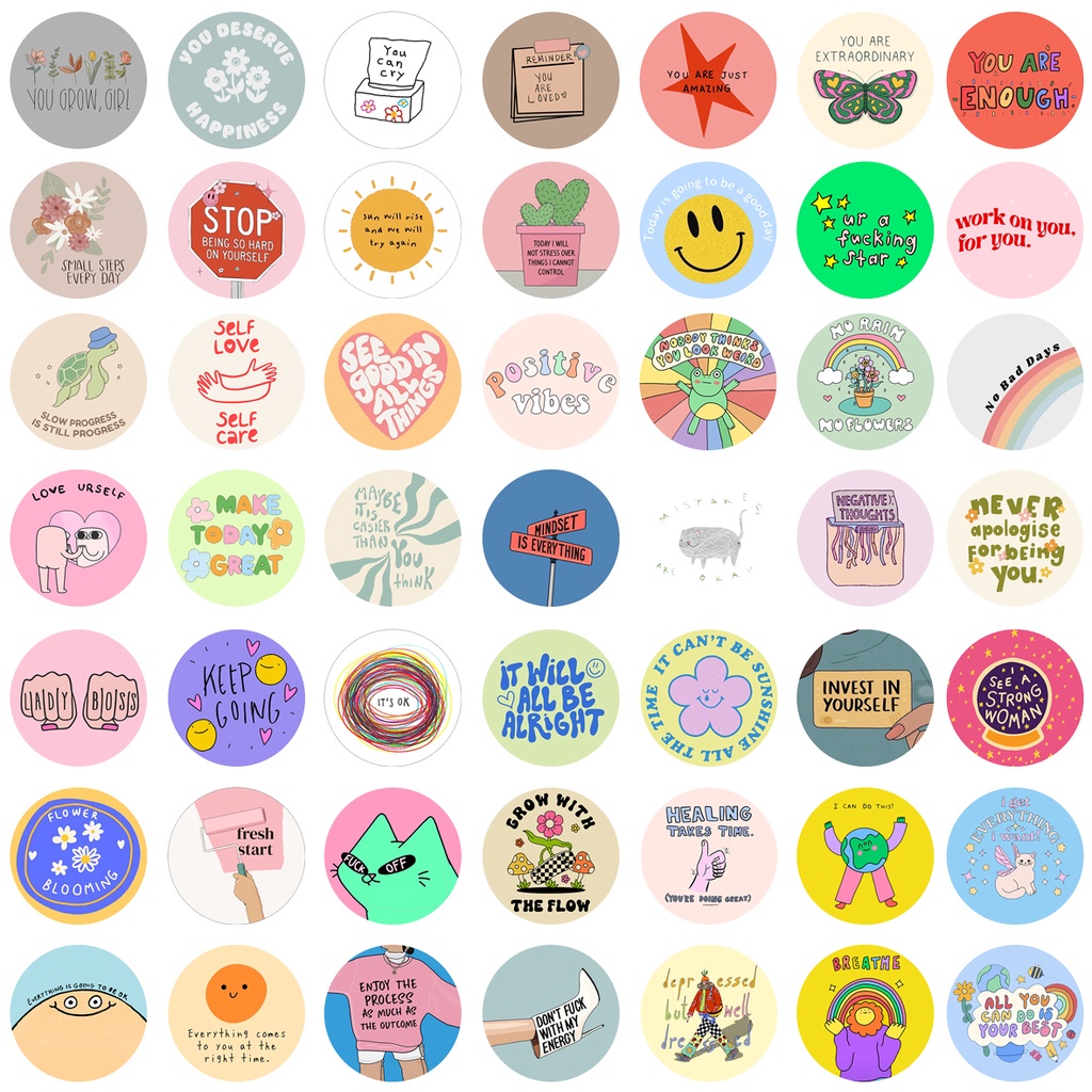 Button Badge Pin (Positive Quote) 44mm Ready Stock | Shopee Malaysia
