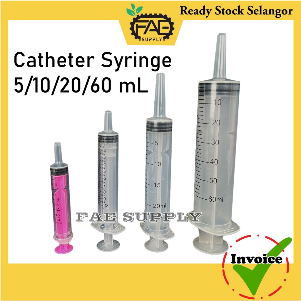 Catheter Syringe Picagari muncung besar feeding syringe 5/10/20/60 ml ...