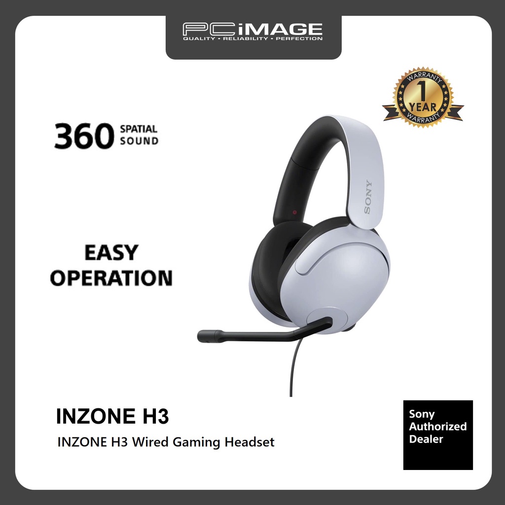 Sony INZONE H3 Wired Gaming Headset - 360 Spatial Sound | Discord ...