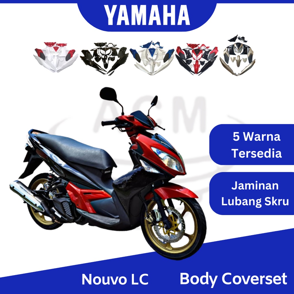 YAMAHA Nouvo LC Full Body Cover Set Coverset Body Kit Colour Parts NOUVOLC Merah Hitam Putih ...