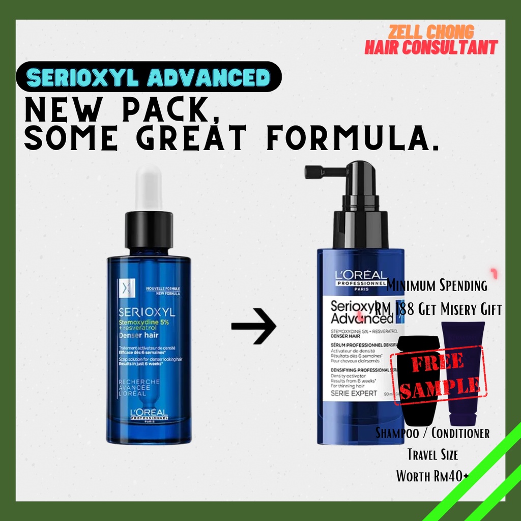 Loreal Professionnel Serioxyl Advanced Denser Hair Density Activator ...