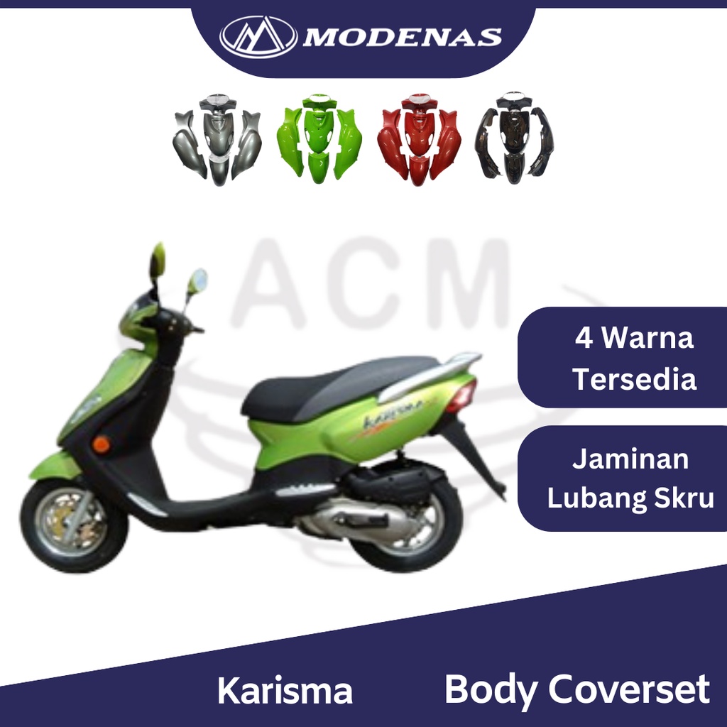MODENAS Karisma V1 Full Body Cover Set Kit Color Parts Bodyset Coverset ...