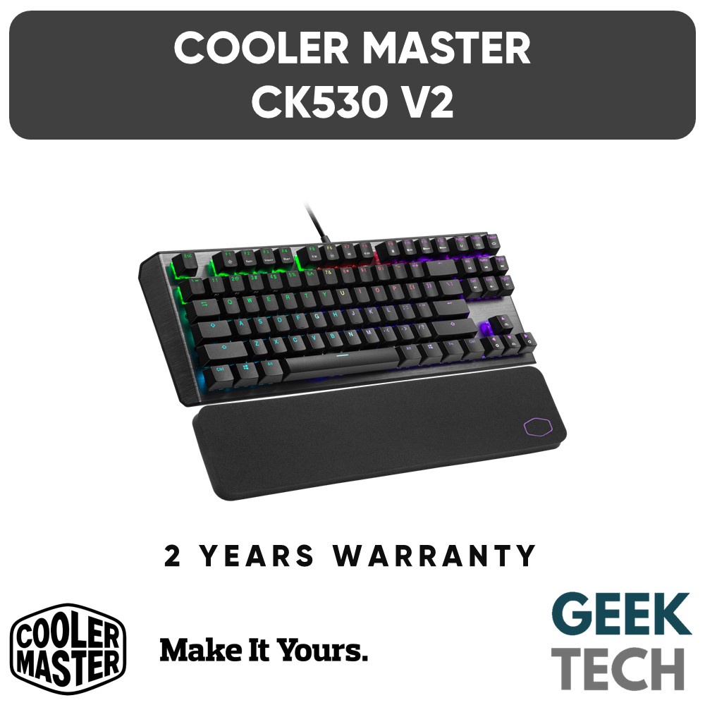 COOLER MASTER CK530 V2 Gaming RGB TKL Mechanical Keyboard - On-the-fly ...