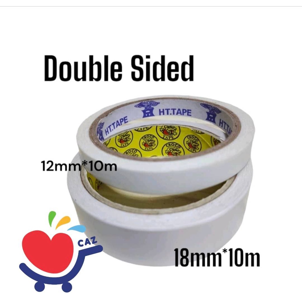 Masking Tape Double Sided 18mm*10m / 12mm*10m (1pcs EACH) | Shopee Malaysia