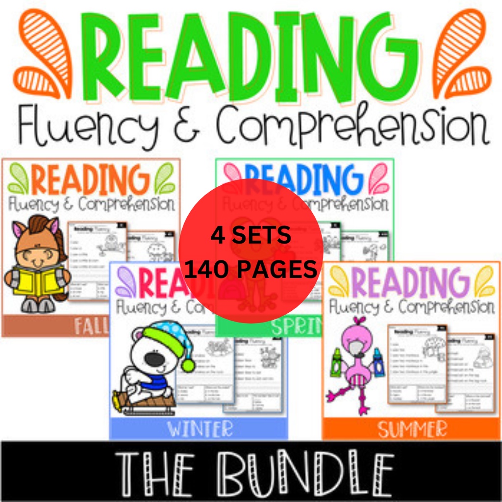(PDF) reading fluency and comprehension 4 sets bundle 140 pages SOFTCOPY PRINTABLE | Shopee Malaysia