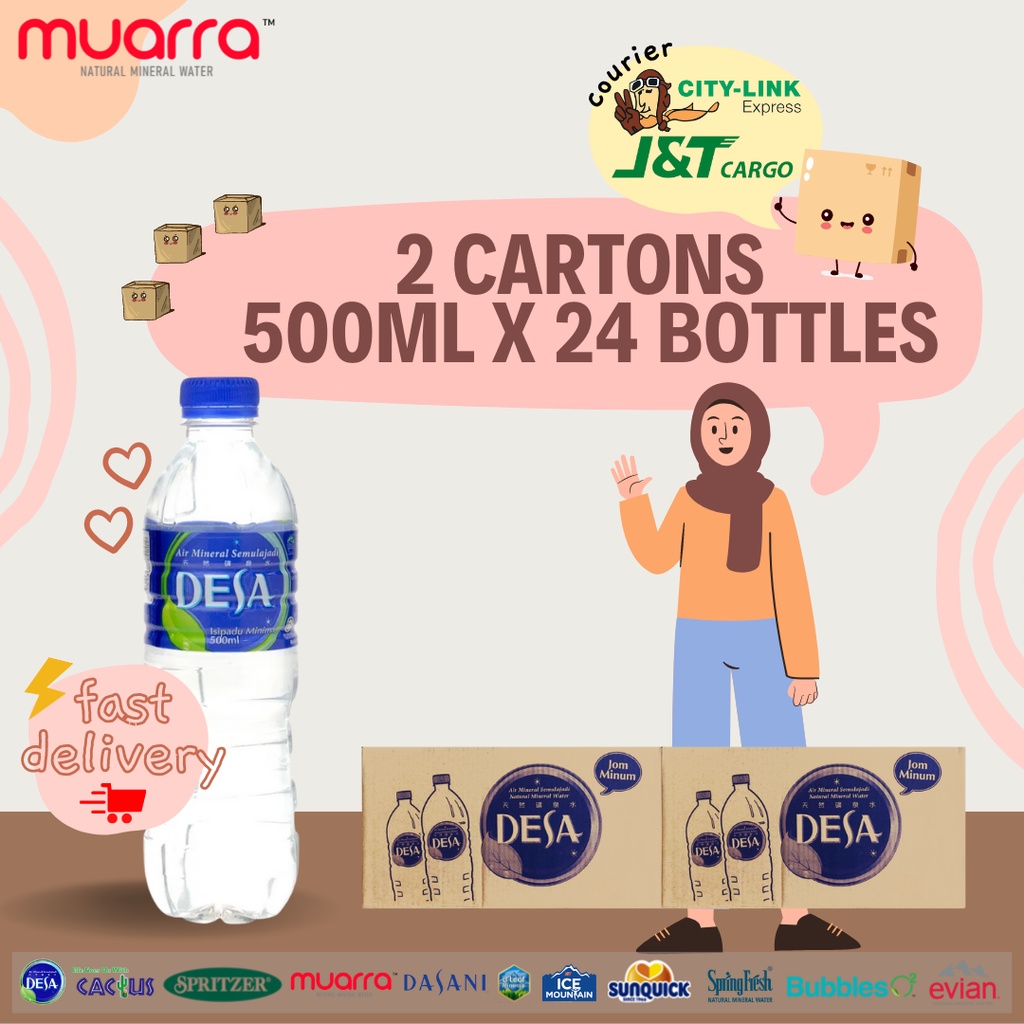Desa Mineral Water 2 carton (48 x 500ml) with FAST COURIER SERVICE to ...