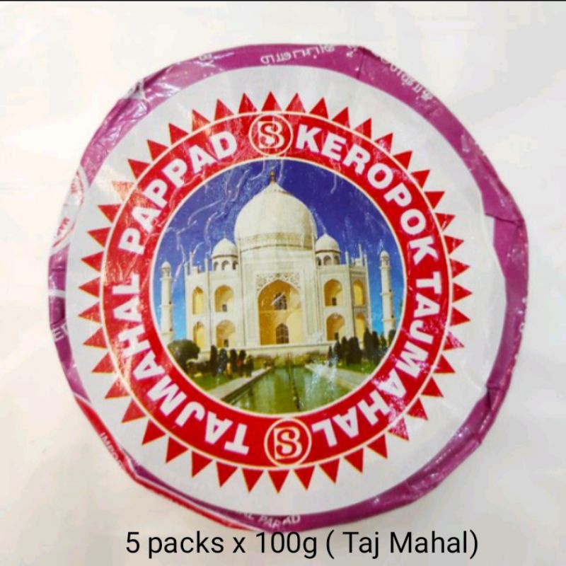 PAPADAM - DAILY APPALAM & TAJ MAHAL BRAND (100GMX3PACKS/ 100GMX5PACKS ...