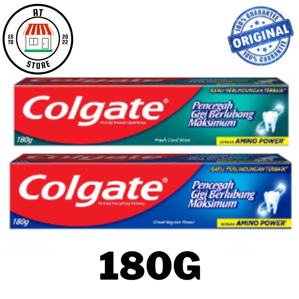 Colgate 180g Pencegah Gigi Ubat Gigi Berlubang Maximum Cavity ...