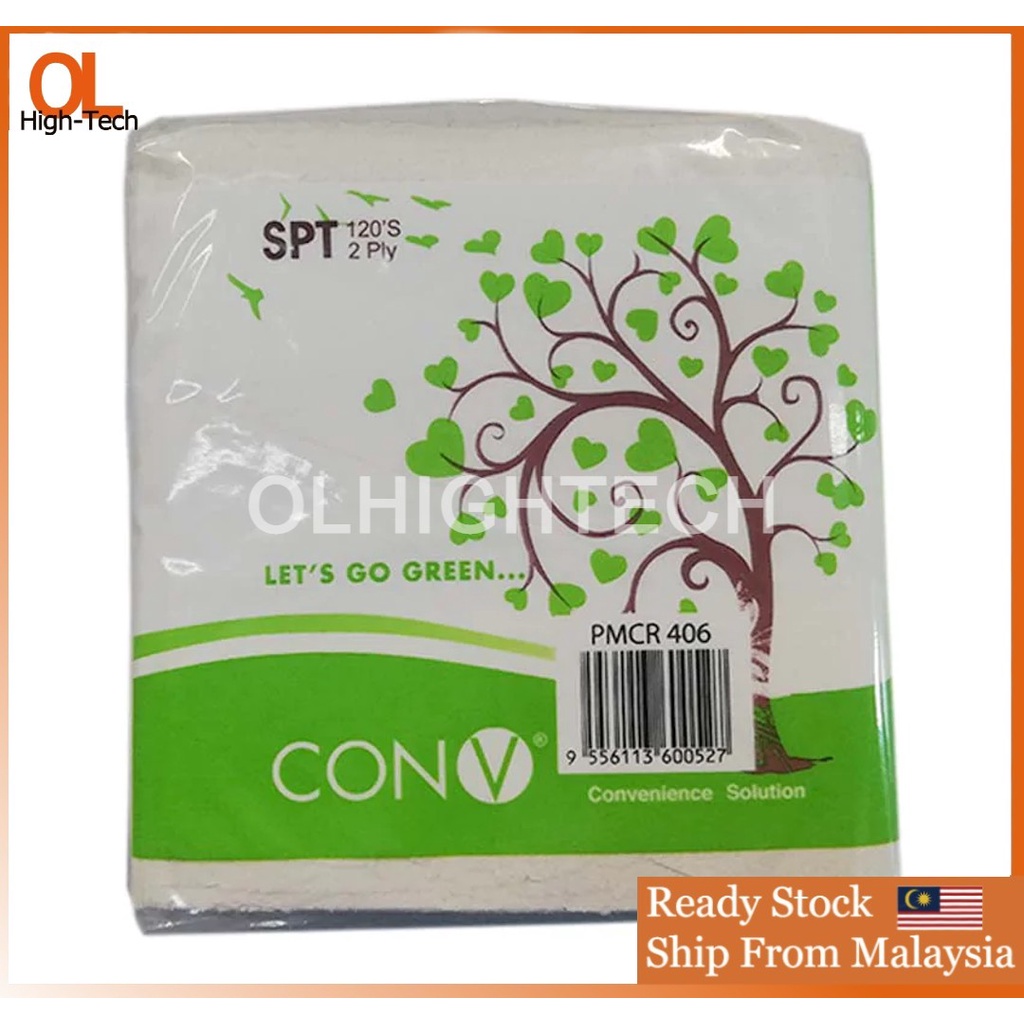 OLhightech - Con V Zap Interfolder (2ply) 120 sheets / CONV SINGLE PULL ...