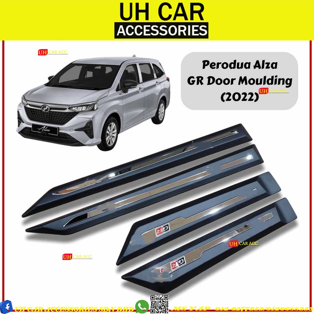 PERODUA ALZA 2022 SIDE DOOR MOULDING LINING GARNISH TRIM CHROME ...