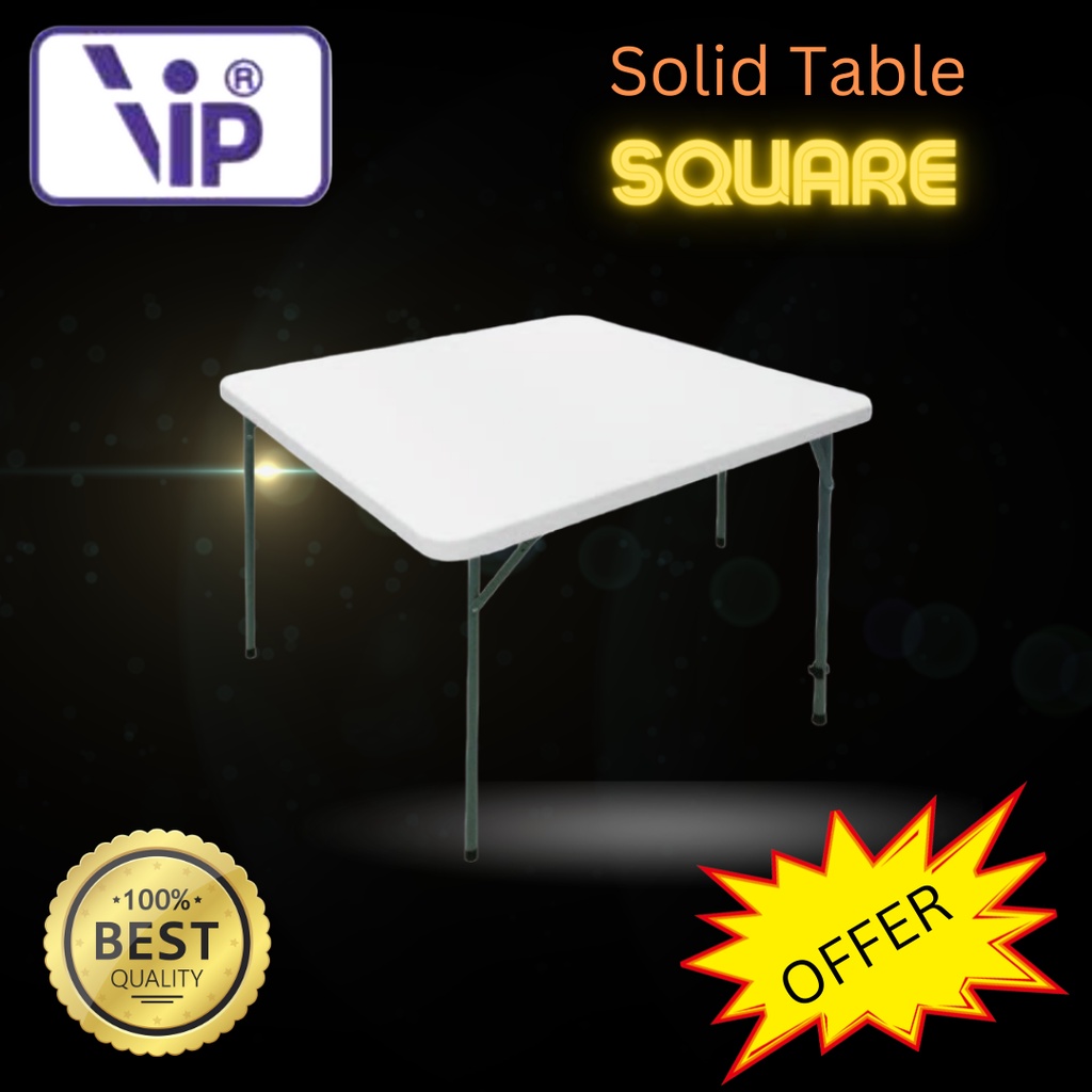 Rayaco|VIP Solid Table Square Heavy Duty 3FT Folding Table Dining Table Meja Makan | Shopee Malaysia