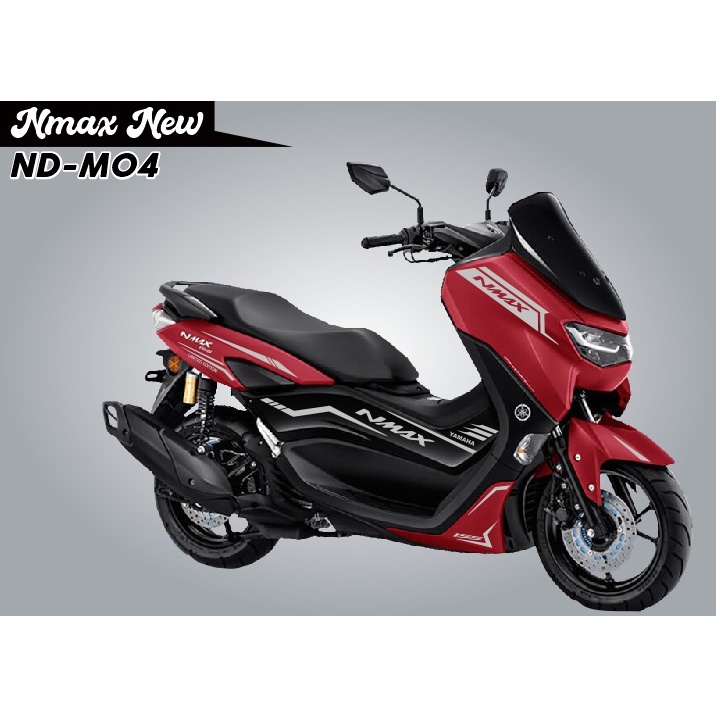 MERAH New NMAX CUTTING Sticker Red BODY+FREE NMAX Rim Sticker Package ...
