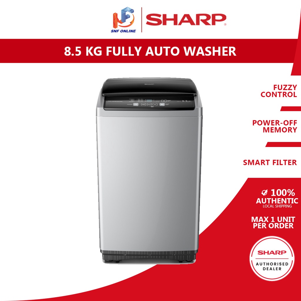 Sharp Mesin Basuh Automatik - Fully Auto Washing Machine (8.5 kg ...