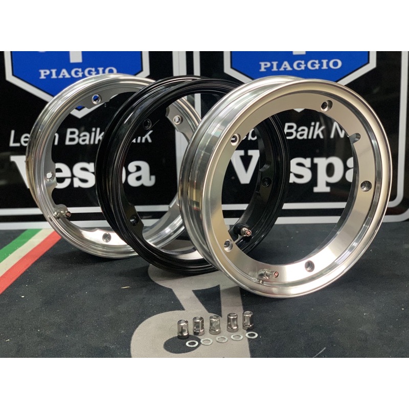 Vespa Classic Tubeless Rim AFR 2.1 x 10 Pair Set | Shopee Malaysia