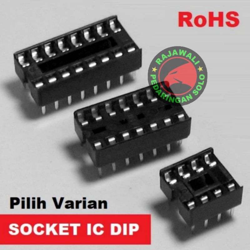 Pcb IC SOCKET IC STAND 8pin 14pin 16pin | Shopee Malaysia