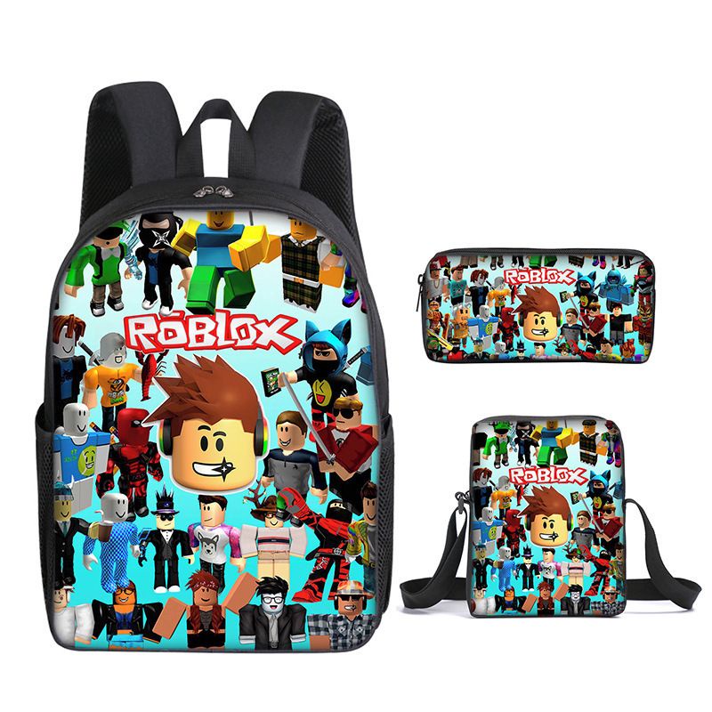 Roblox school backpack boys kids school bag pencil case | beg sekolah ...