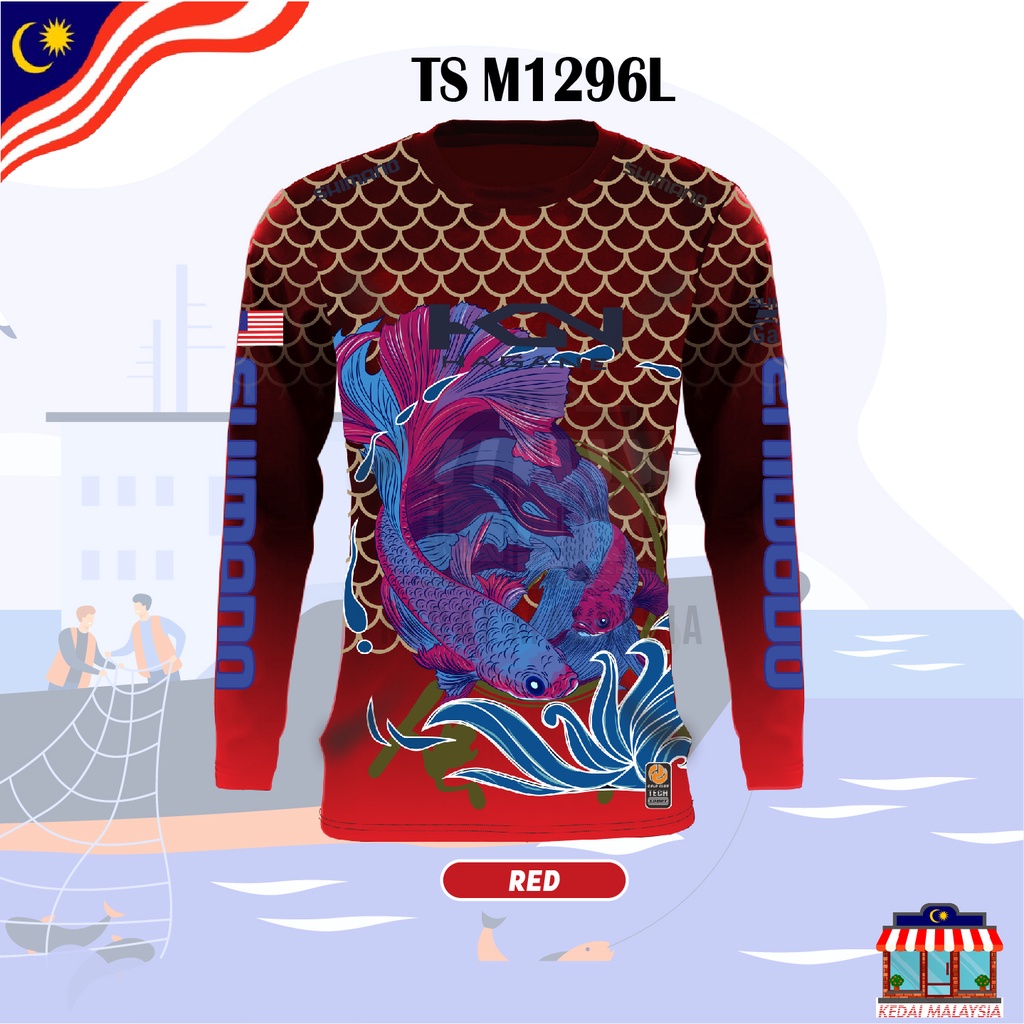 𝐆𝐎𝐋𝐃 𝐂𝐋𝐔𝐁 Baju Jersi Pancing Memancing/ Long Sleeve Fishing Jersey ...