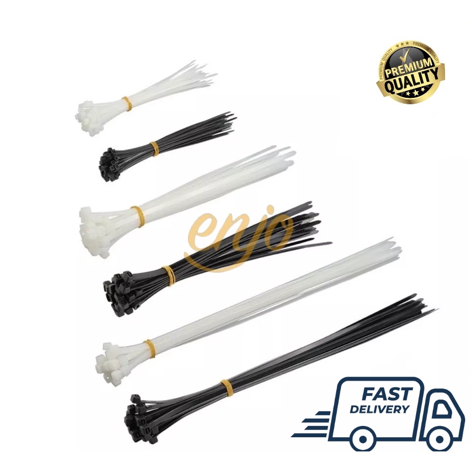 Cable Ties Nylon Wire / Pengikat Wayar Kabel Tie Locking Zip Garden ...