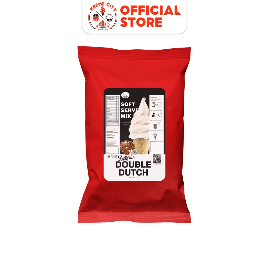 TOP Creamery Supreme Double Dutch Soft Serve Ice Cream Powder Premix ...